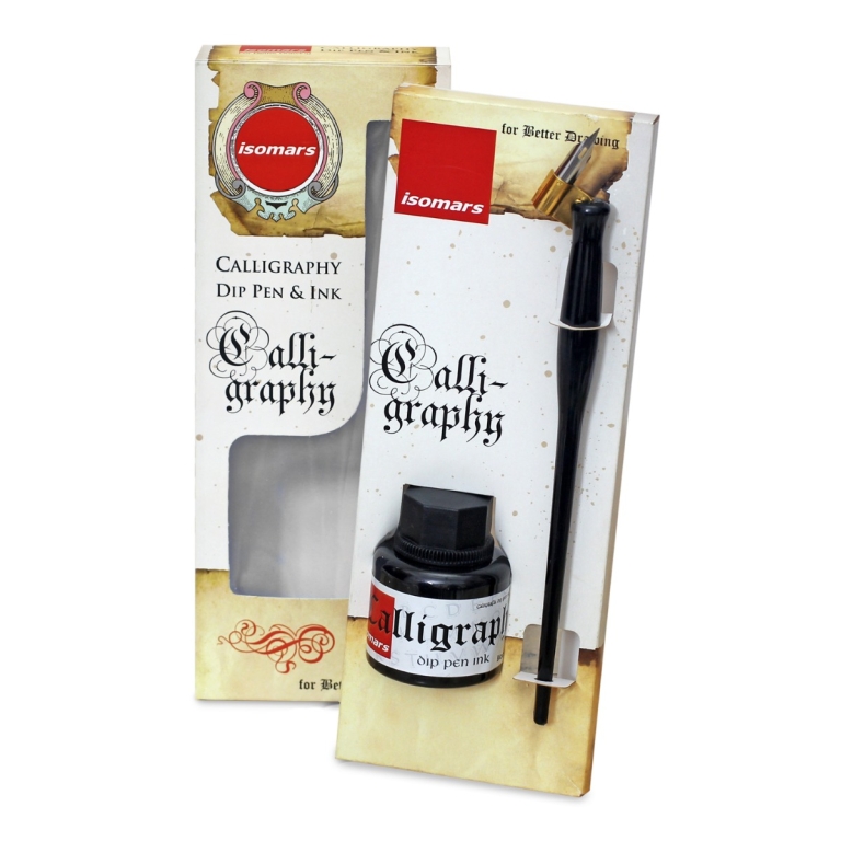 Set caligrafie toc, penita si tus - DPI740